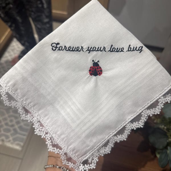 Elegant Lace Wedding Handkerchief, Embroidered Wedding Napkins, Father ...