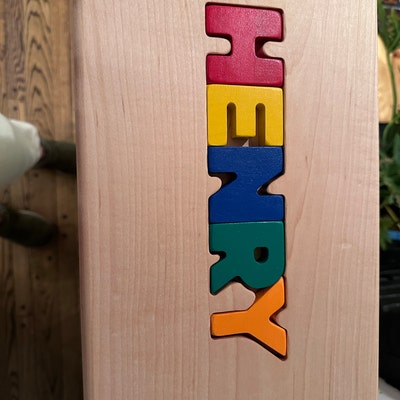 Bench Name personalized Baby-wooden Chair name Bench Custom Puzzle Baby ...