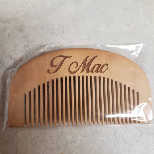 Custom Engraved Beard Combs, Thin Beard Comb - Etsy