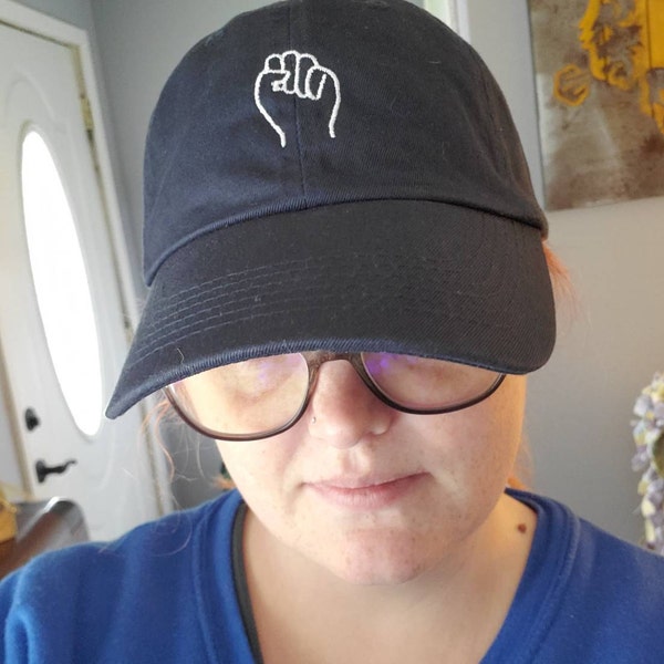 FIST Baseball Hat, Embroidered Dad Cap • Resist Hand Gesture ...