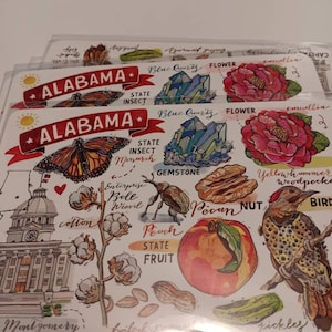 Florida Print, State Symbols, Illustration, State Art, Key West,miami ...