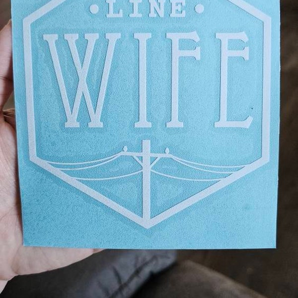 Line Wife Decal | Line Life Decal | Linewife Decal | Lineman Wife Decal ...