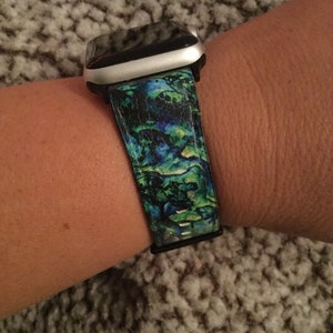 Green Abalone Paua Print Apple Watch Band 40mm 38mm 41mm 42mm Apple ...