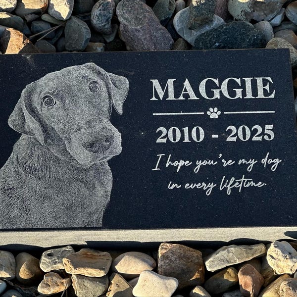 Personalized Memorial Stone for Loved Ones Grave Marker, Burial Plaque ...