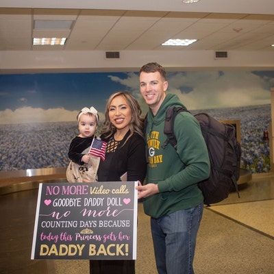 Welcome Home Daddy Sign Homecoming Kids Daughter Girl Back - Etsy