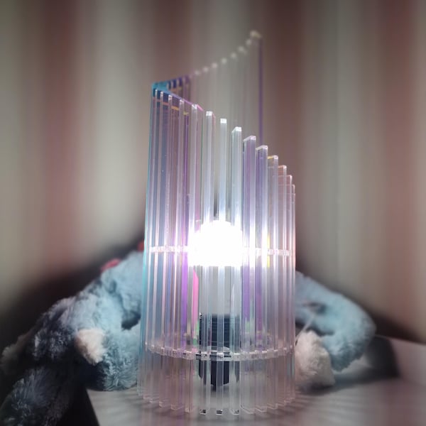 Acrylic Art Deco Design Table | Neon Acrylic Table With Vibrant Color ...