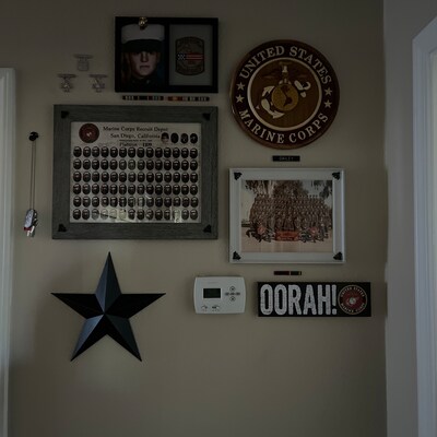 OORAH Marine Corps Wood Sign. USMC Gifts for Men or Women. Semper Fi ...