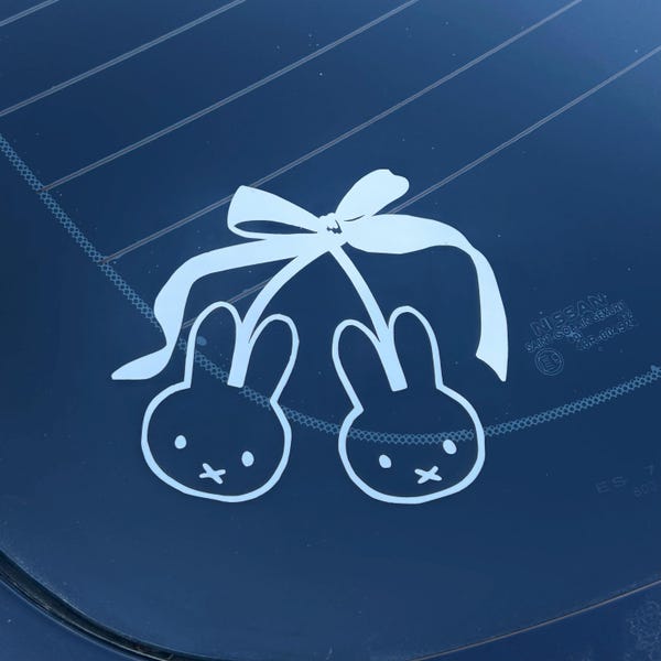 Mifffy Bunny Tramp Stamp Decal Cute Car Sticker Cute Bumper Sticker ...