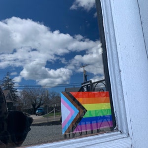 LGBTQ Pride Flag Static Cling Windows Mirrors Car Windows - Etsy