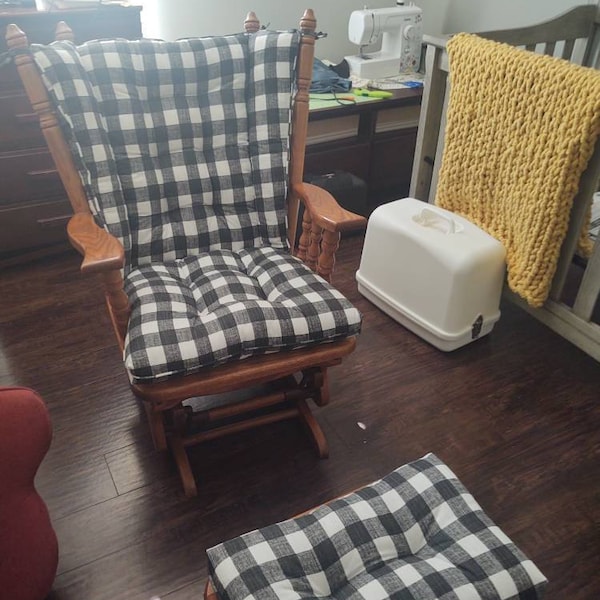 Wingback Rocker/ 4 Post Rocker/glider Cushions/rocker Cushions/ Rocking ...