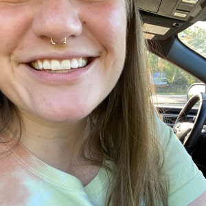 Titanium Conch Ring With One Side Swarovski Jewelled Cz Micro | Etsy