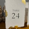 Handmade Paper Table Number Signs - Etsy