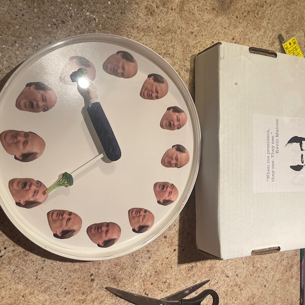 Kevin Malone Broccoli Clock - the Office Funny Gag Gift Decor - Etsy