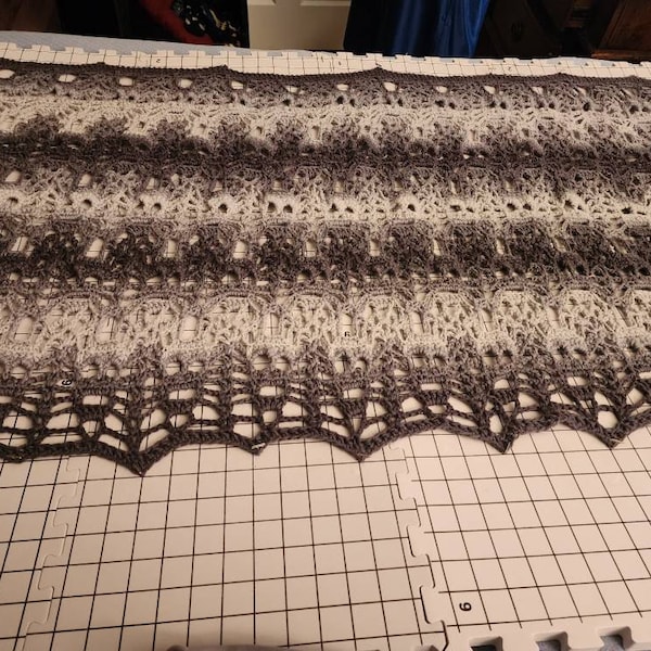 Lost Souls Skull Rectangular Stole Pattern - Etsy