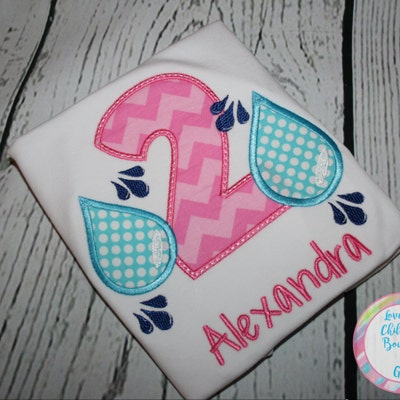 Droplet Applique Design. Droplet Embroidery Design. Water Drop ...