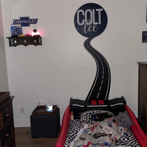 Highway Road Wall Decal Winding Road Vinyl Sticker Speedway Home Decor ...