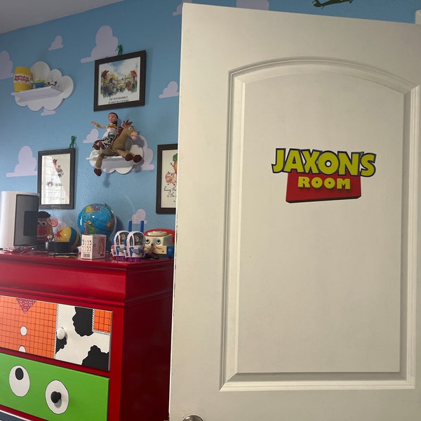 Personalised Room Sticker Toy Story Inspired Size 175mm X 300mm 3D ...