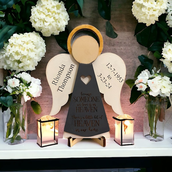 Memorial Angel SVG, Laser Cut Angel, Laser Cut File, Glowforge File ...