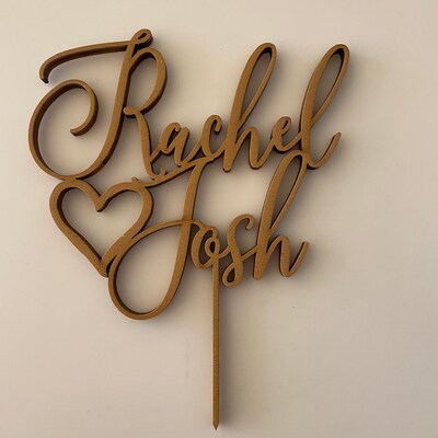 Personalized Cake Topper, Custom Name Cake Topper, Script Cake Topper ...