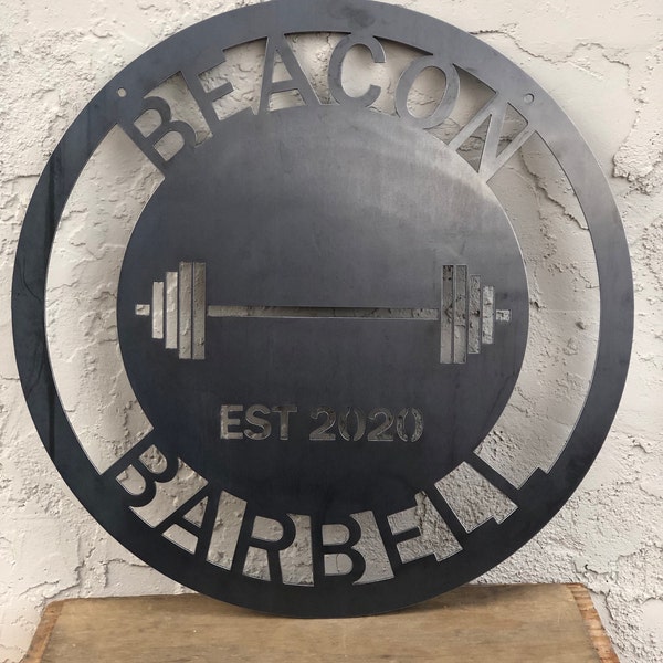 Gym Sign | Personalized Home Gym Sign | Custom Metal Gym Sign | Home ...