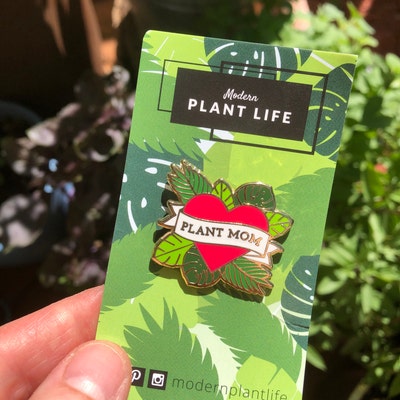 Plant Lapel Enamel Pins 1 Inch Tall Monstera Deliciosa - Etsy