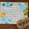 Custom 11x14 Canvas Quote Art Hand-painted Calligraphy - Etsy