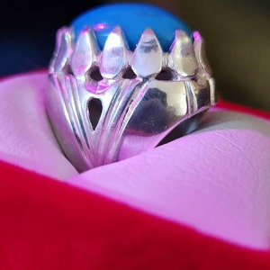 Natural Original Hussaini Feroza Ring Real Natural Neeshapuri Feroza ...