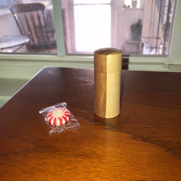 Round Wood Tube Box, Unique Woods Store, Pills, Needles and Pins ...