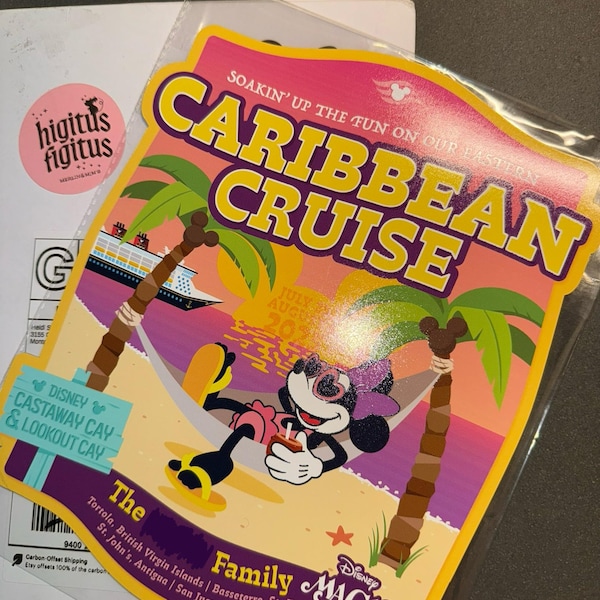 Captain Minnie "yoo-hoo!" | Cruise Fish Extender / Pixie Dust Gift Tag ...