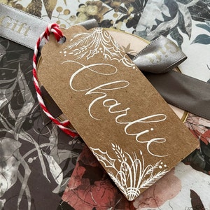 Luxury Handwritten Calligraphy Place Cards Navy Place Cards Modern ...