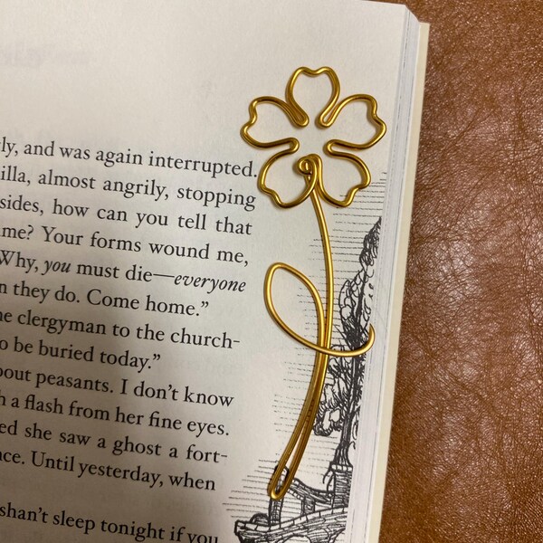 Sakura Wire Planner Clip, Sakura Decorative Wire Bookmark, Gold Sakura ...