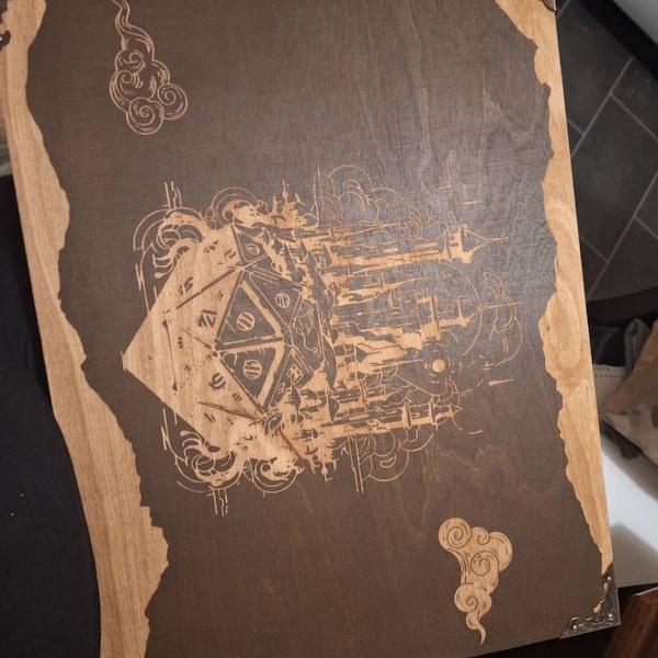 Custom Dungeon Master Screen, Wooden RPG Screen, Dm Screen Magnetic ...