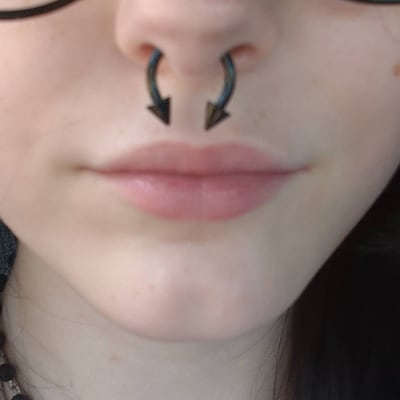 Steel Septum Stretching Kit choose 3 Sizes pincher Taper Horseshoe Nose ...