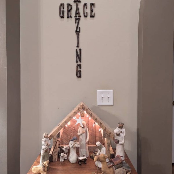 Angel Pedestal Stand, Raised Display Stand for Willow Tree Nativity ...