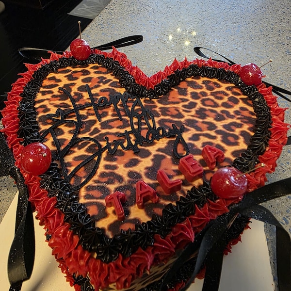 Leopard Print Edible Image Cake Wrap - Etsy