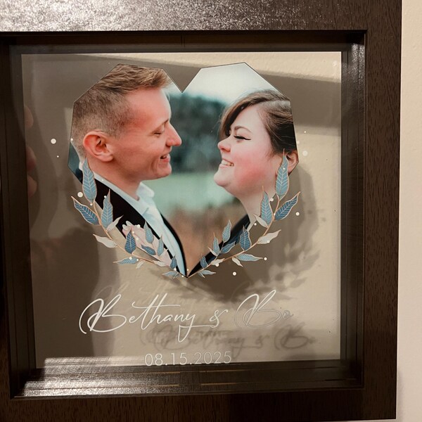 Unity Wedding Sand Ceremony Frame for Picture of Couple,wood and ...