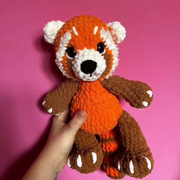 Crochet Red Panda Pattern - Amigurumi Red Panda Pattern – Panda Diy Toy ...
