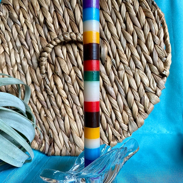 Memphis Stripe Candles - Etsy