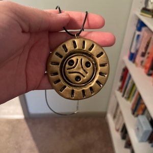 Taino Art Metallic Gold Guanin Amulet - Etsy