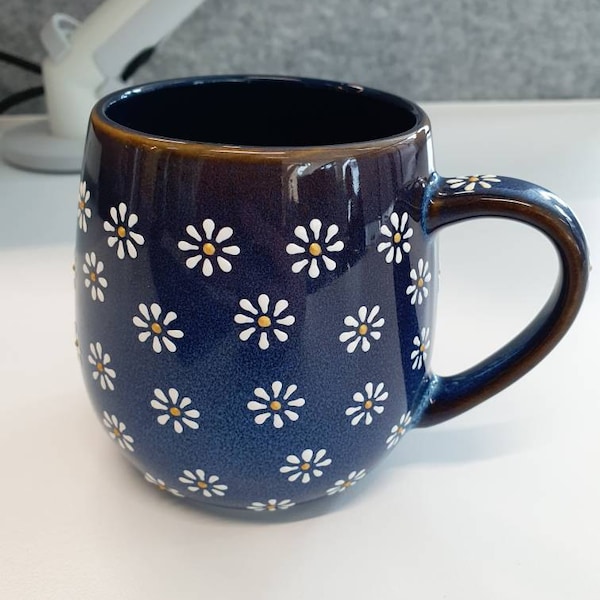 Daisy Coffee Mug Cozy Tea Cups Daisy Cappuccino Ceramic Mug Cute Daisy ...
