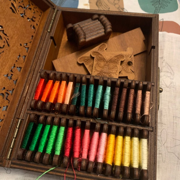 Embroidery Box for the Road. for Embroidery on the Road. Holds up to 40 ...