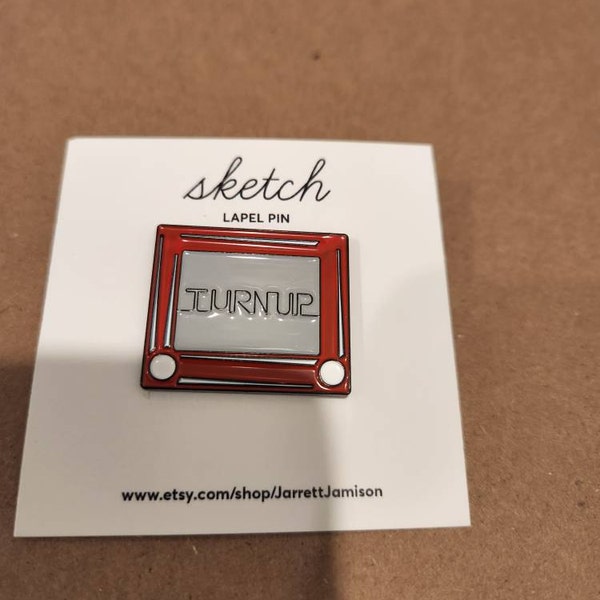 Sketch Enamel Pin | Lapel Pin - Etsy
