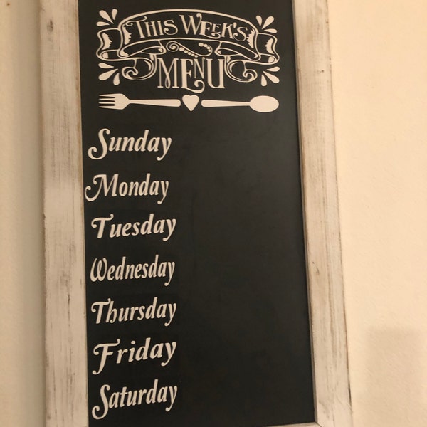 This Week's Menu Cutting File, SVG, PNG, Jpg, Sublimation, Cricut, HTV ...