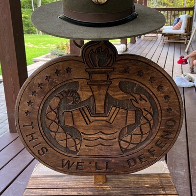 No Slack 2nd BN 327th INF Wood Wall Hanging Cutout - Etsy