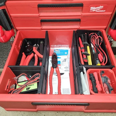 Milwaukee Packout 3 Drawer Stacking Bins, Custom Packout Mods, Packout ...