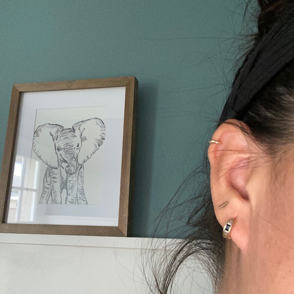 Tiny Cartilage Hoop • 5mm Silver Cartilage Hoop • Gifts for Her ...