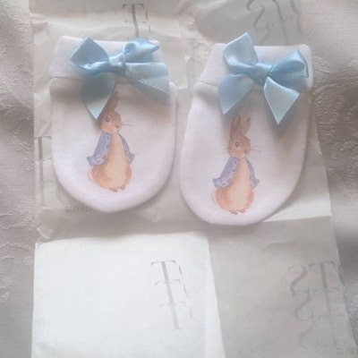 Bow Personalised Baby Sleepsuit Birth Gift Flopsy Rabbit Coming Home ...