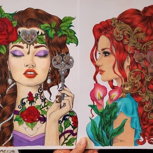 Bee Mariola Budek Coloring Page Printable Adult Kids - Etsy