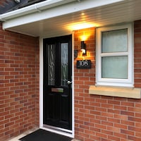 K Smart Sign Exalted LED Contemporary House Sign, Solar House Sign Matt ...