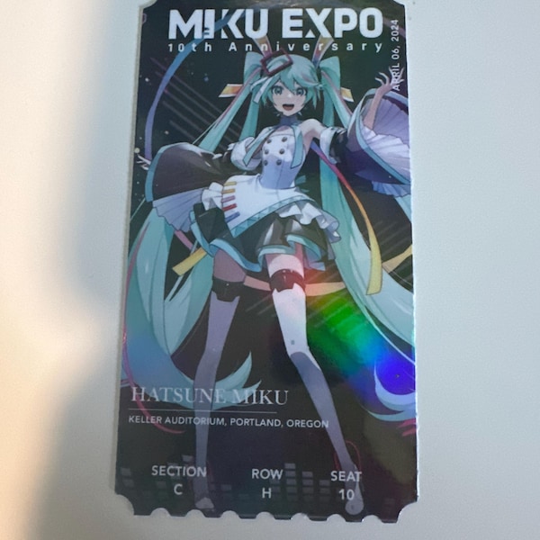 Hatsune Miku 10th Anniversary "miku Expo" Custom Physical | Memento ...